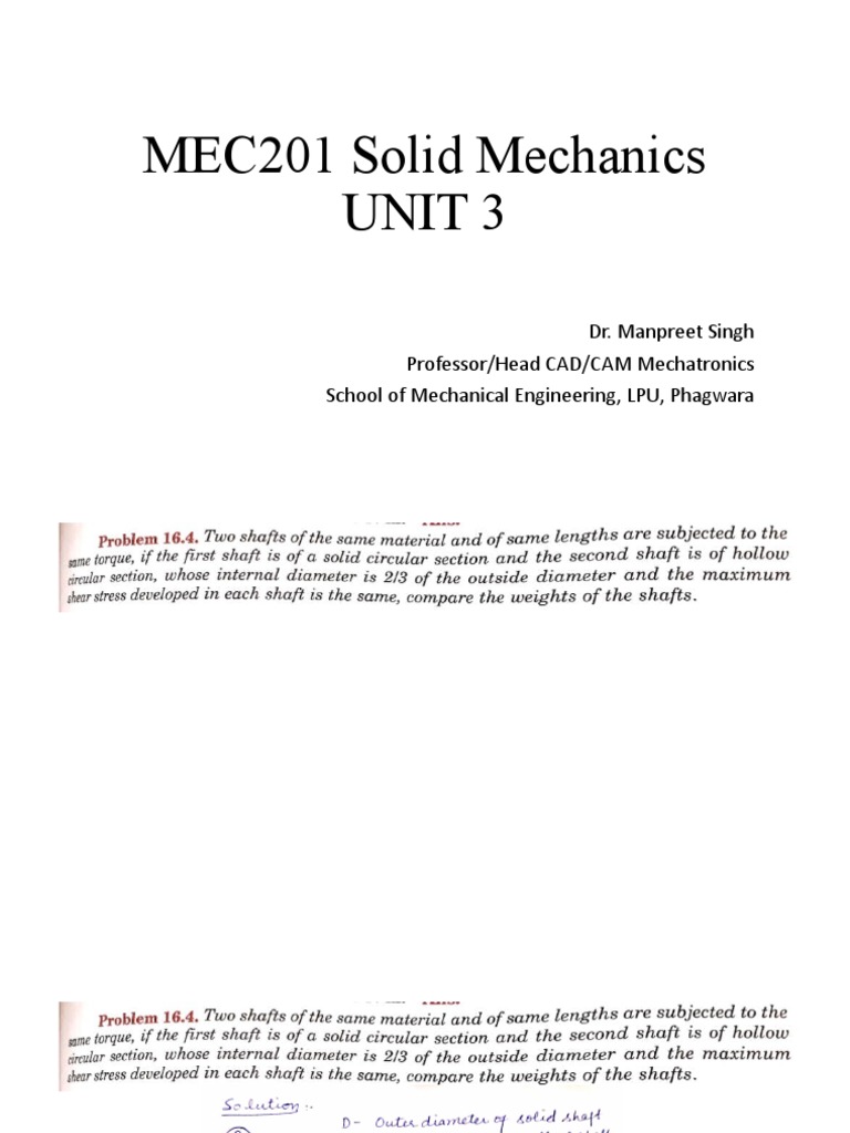 Unit 3 Numericals | PDF