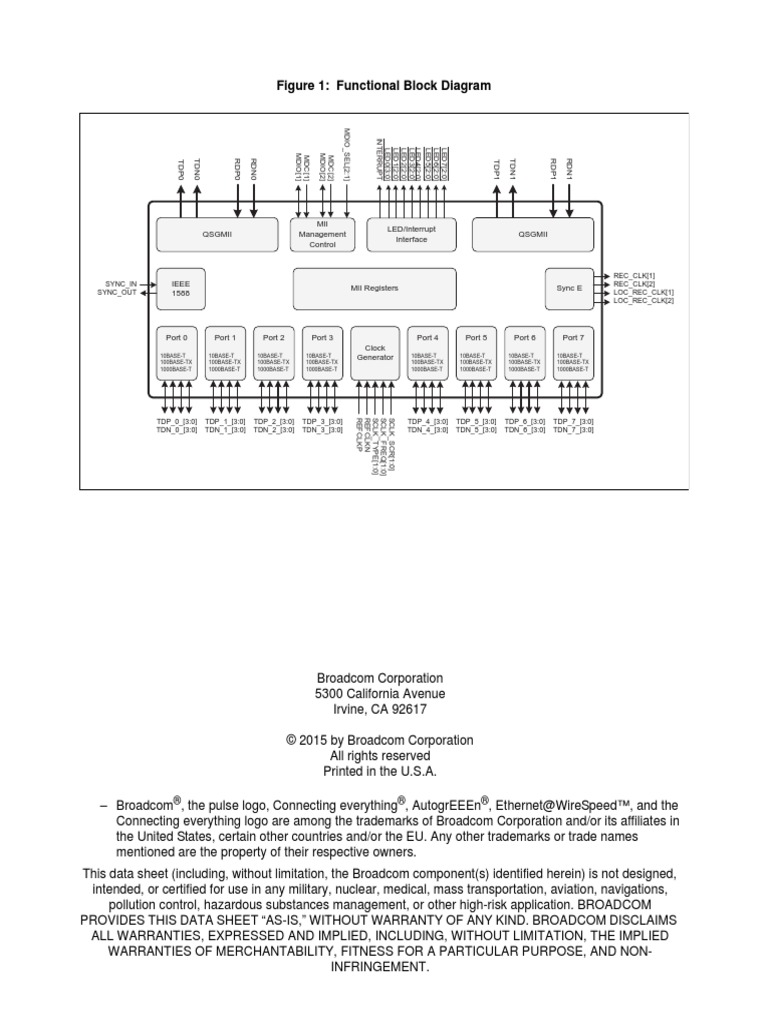 BCM54282 Block Diagram | PDF | Electronics | Computer Engineering