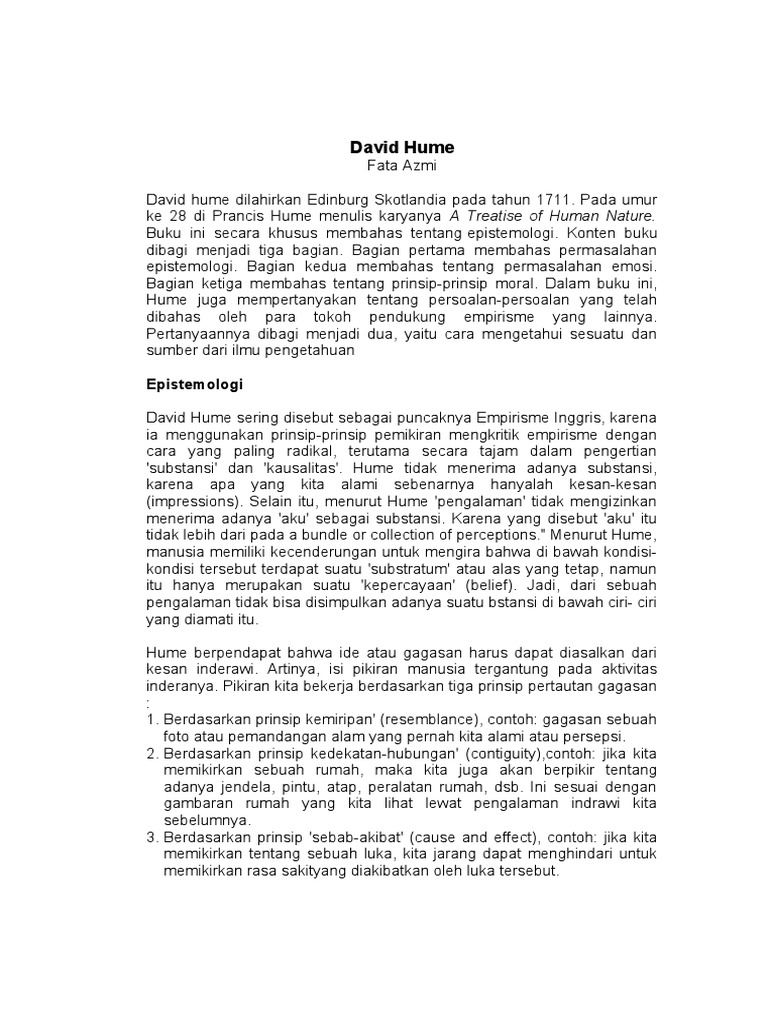 David Hume | PDF