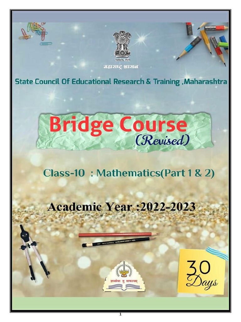 Class 10 Maths Bridge Course Guide | PDF | Elementary Mathematics ...
