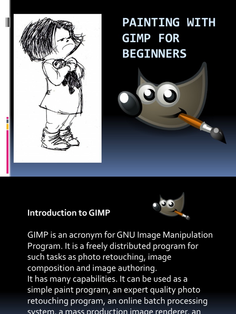 Painting With Gimp For Beginners | PDF | Software Development | Software