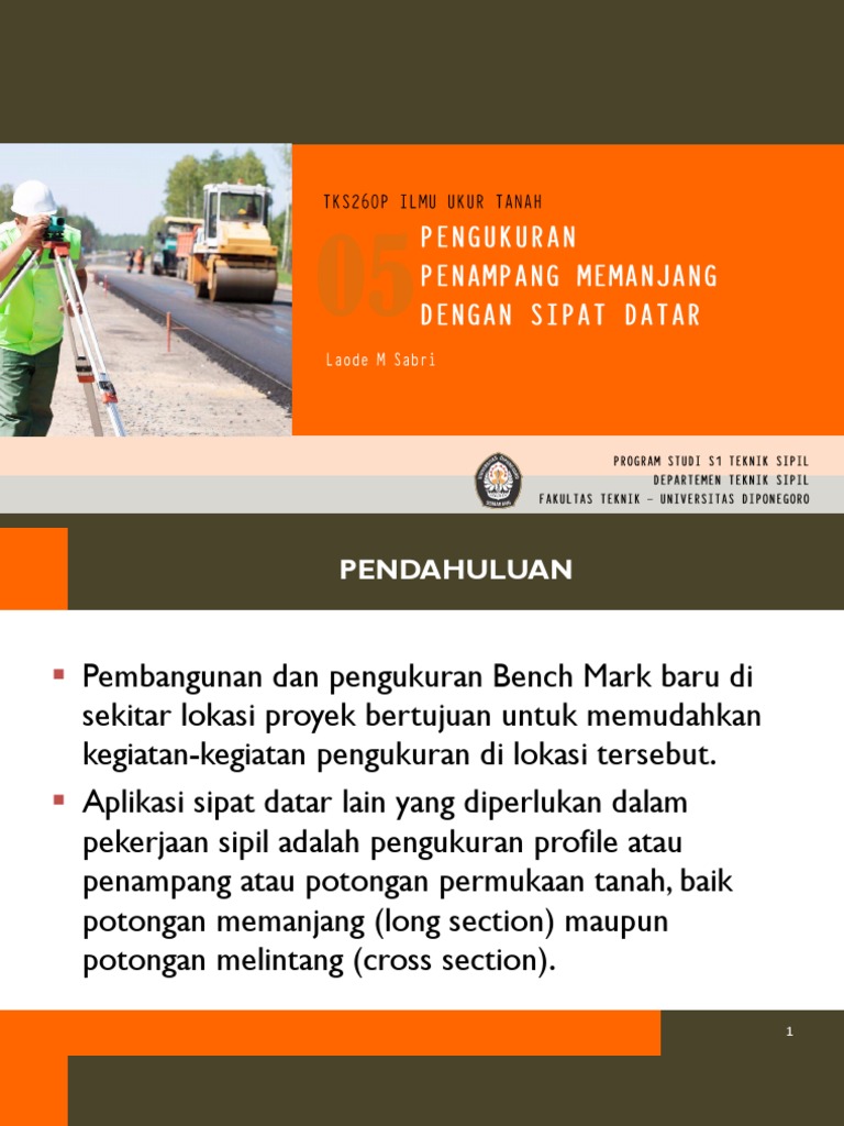 IUT 05 Pengukuran Penampang Memanjang | PDF