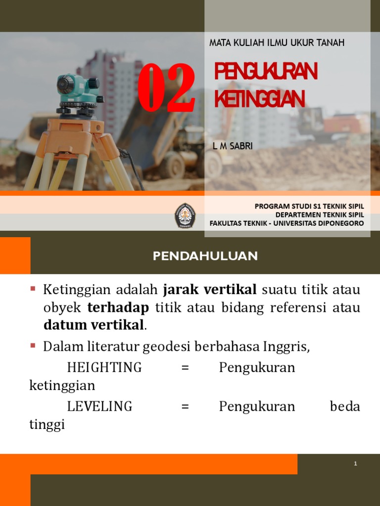 IUT 02 2022 Pengukuran Ketinggian | PDF