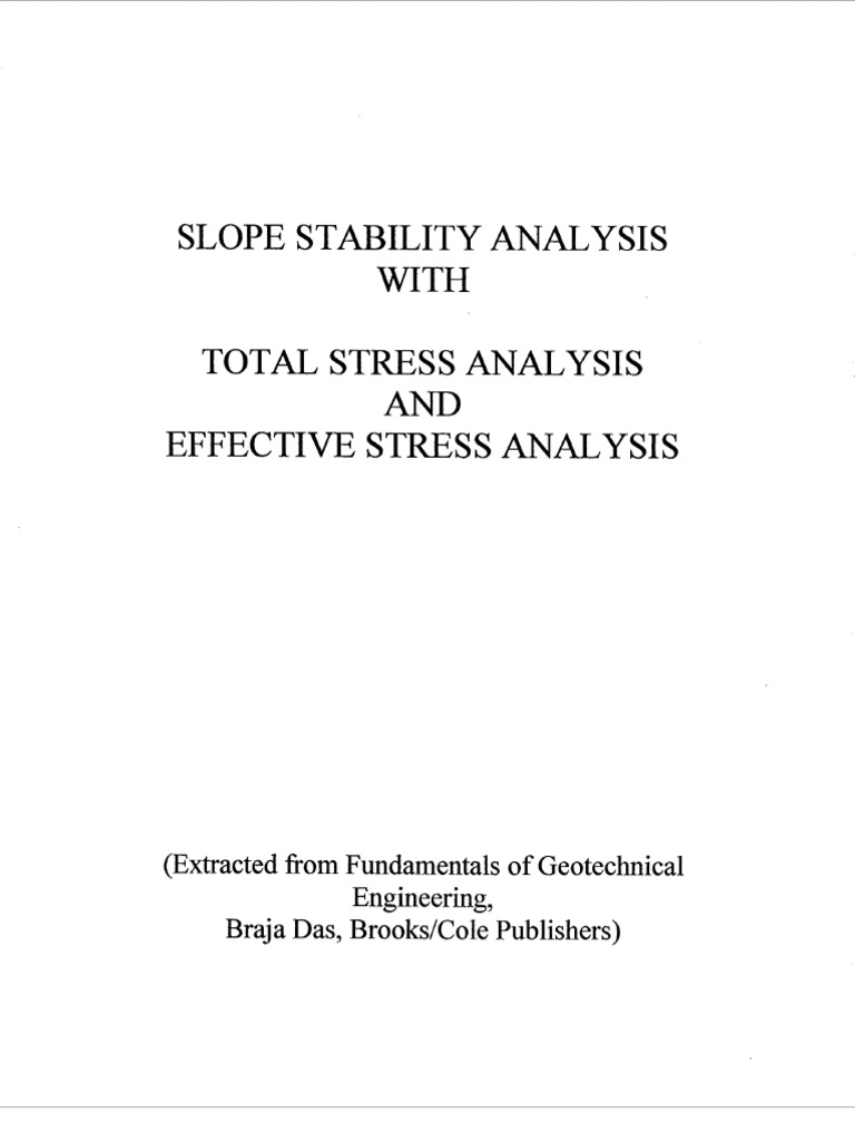 Slope Stability Analysis With | PDF