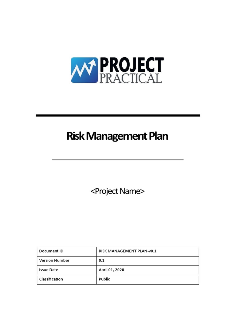 RISK MANAGEMENT PLAN TEMPLATE v0.1 | PDF | Risk | Risk Management