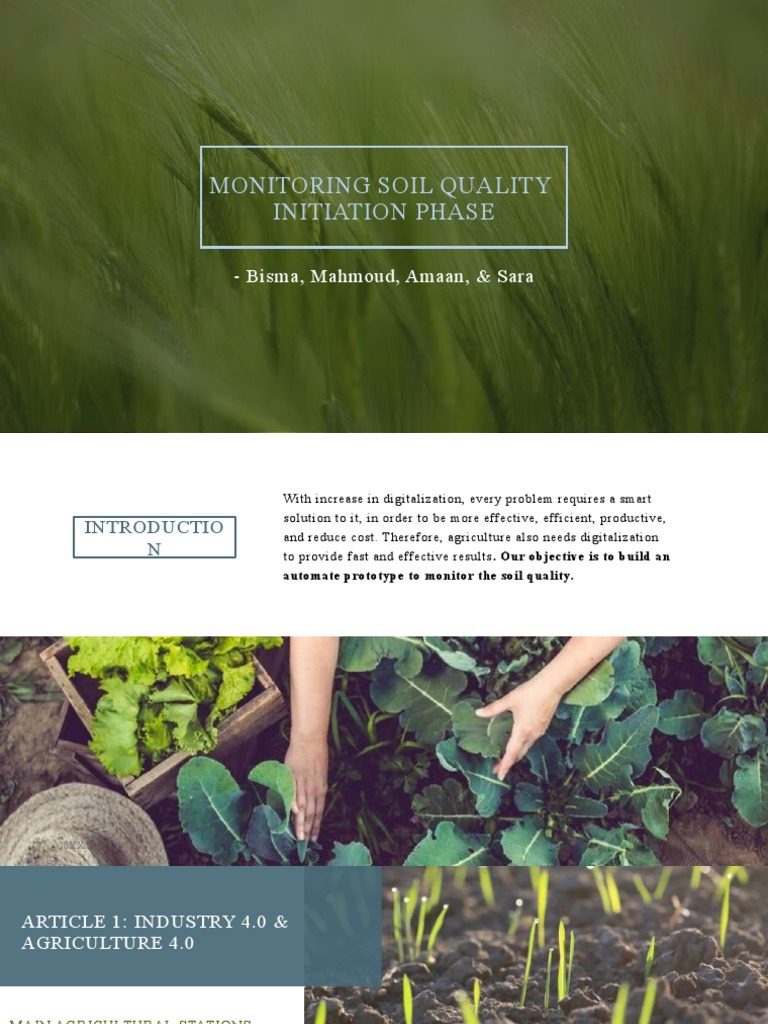 Soil Monitoring - Report 1 | PDF | Internet Of Things | Sensor