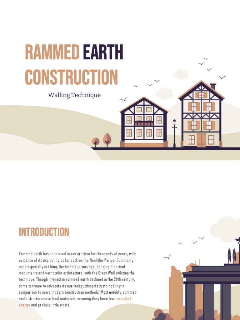 Rammed Earth - Module3 | PDF | Economic Sectors | Building Engineering