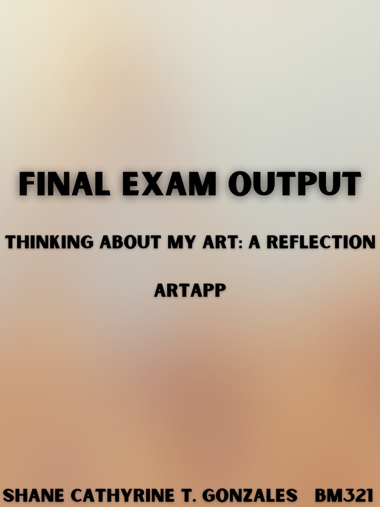 Final Exam Output | PDF