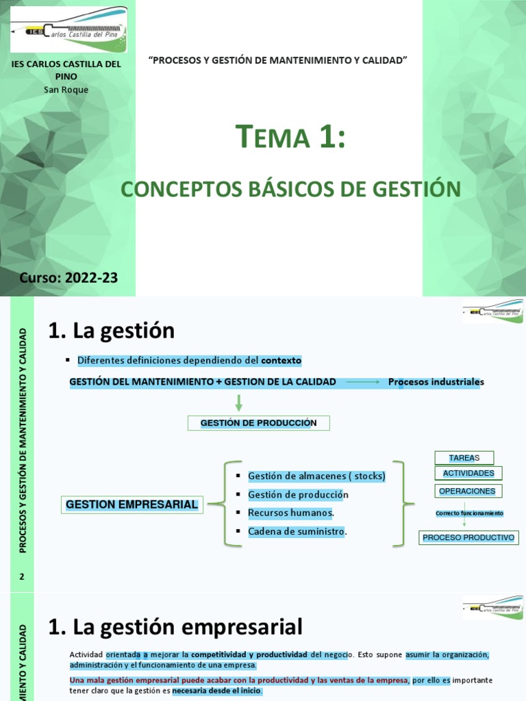 Tema 1 PGMC | PDF | Planificación | Business