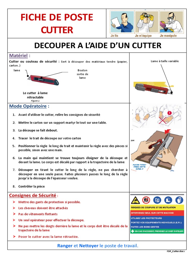 Fiche Secu Cutter | PDF