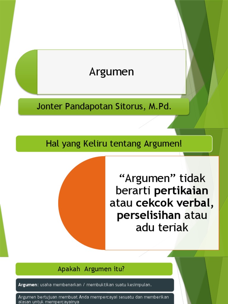 Argumen 4-11-2022 | PDF | Karier & Perkembangan