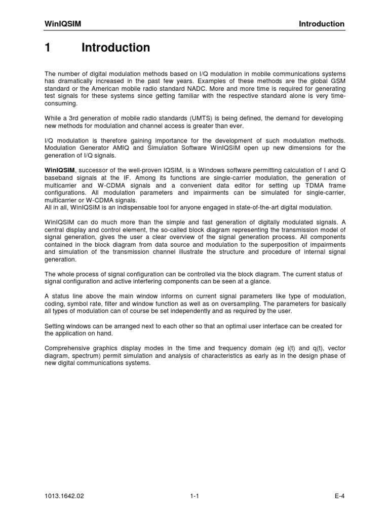 Part 01 A - WinIQSIM Begining v0 | PDF | Modulation | Computer Architecture