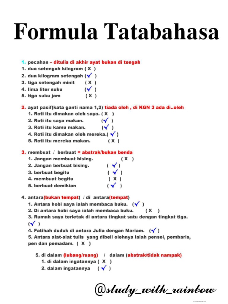 Formula Tatabahasa | PDF
