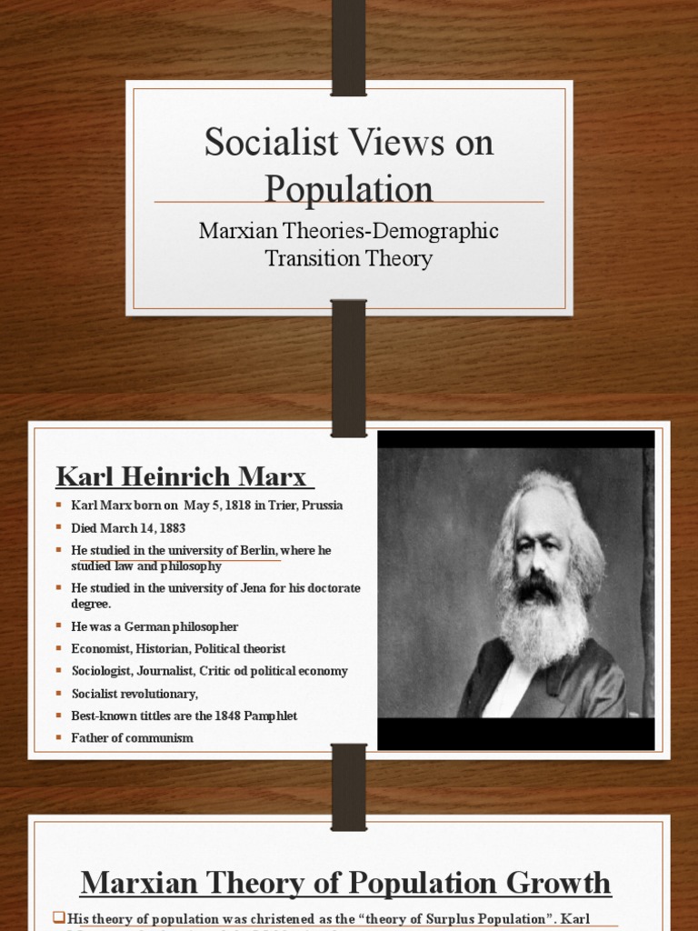 Socialist Views On Population | PDF | Karl Marx | Capitalism