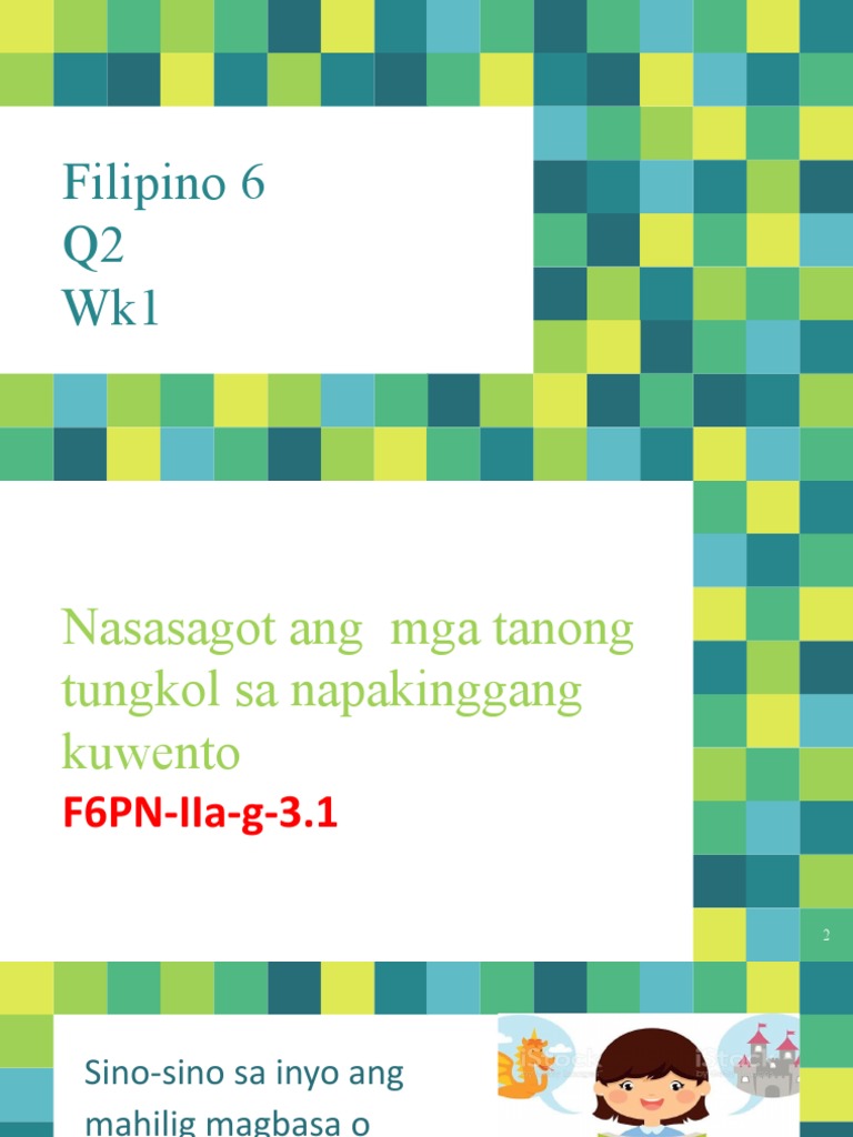 Filipino 6 Q2 W1 | PDF
