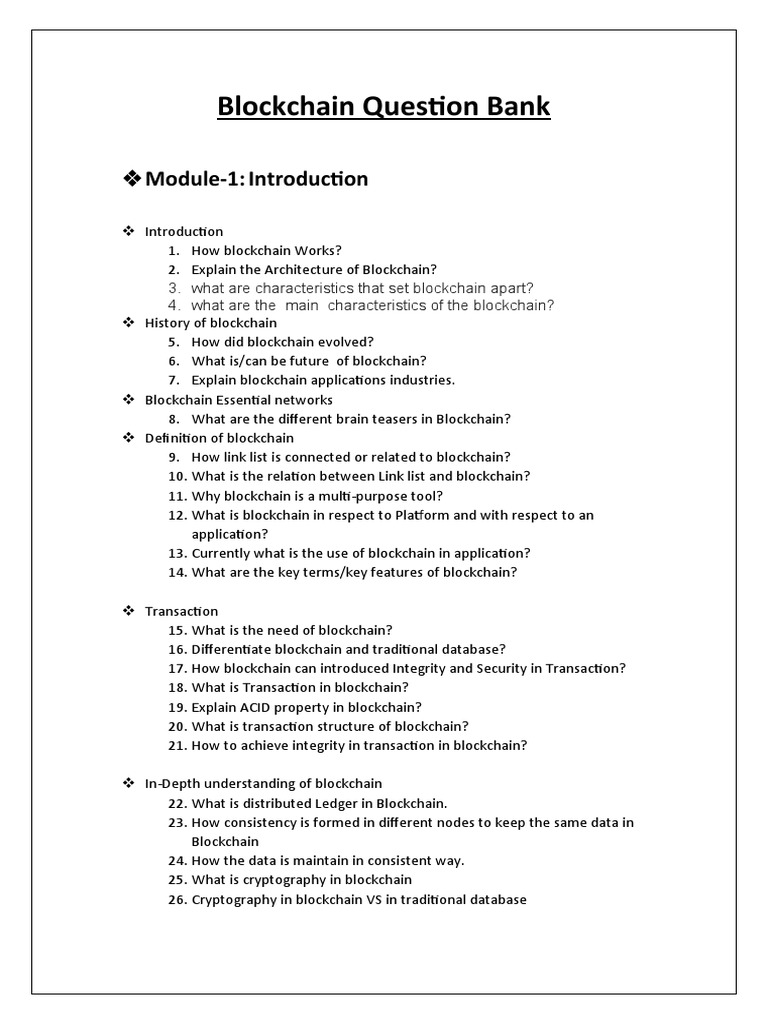 Blockchain Study Guide | PDF | Database Transaction | Integrated ...