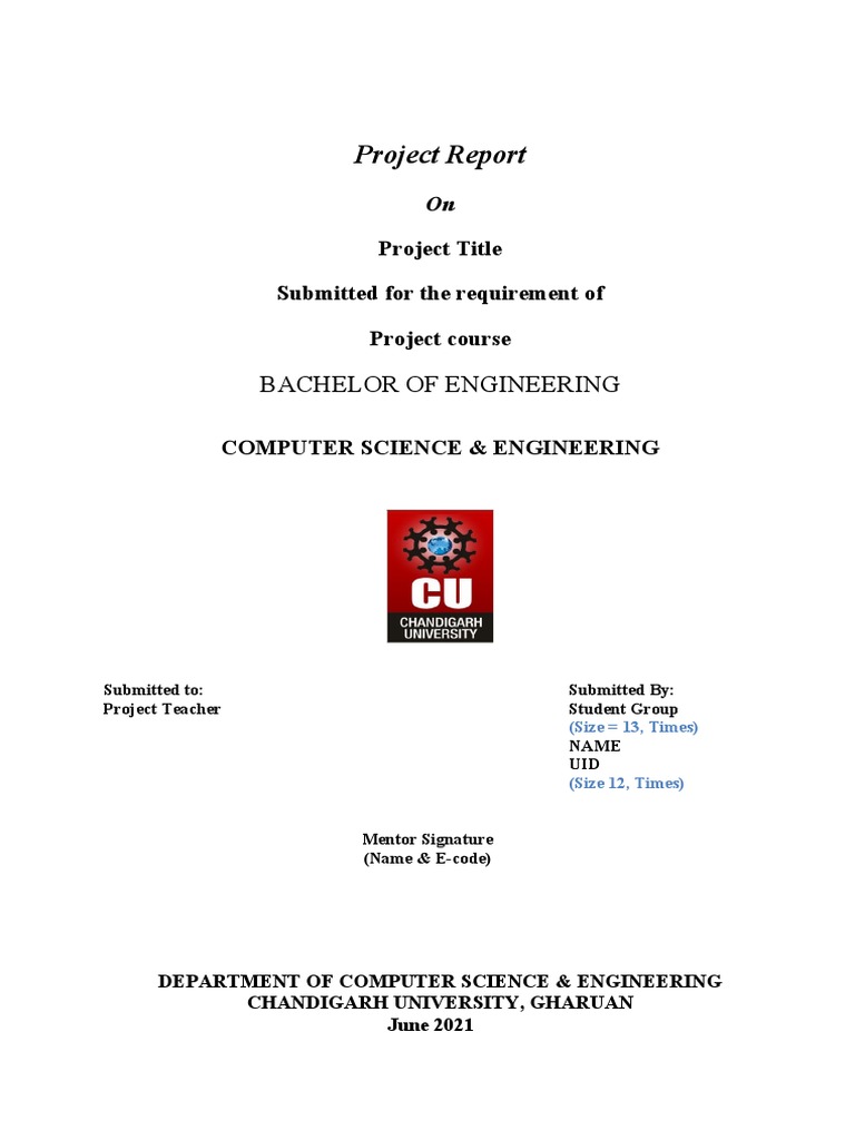 Sample Project Report | PDF | Electric Motor | Quadcopter