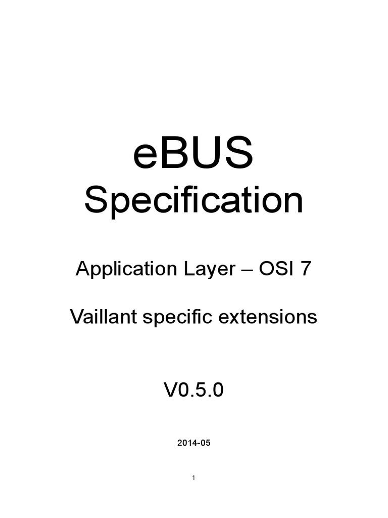 Vaillant Ebus v0.5.0 | PDF | Transmission Control Protocol | Information