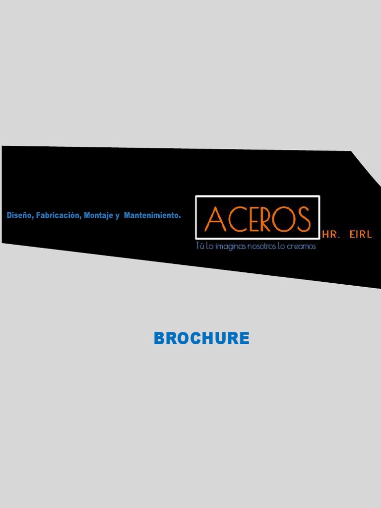 Brochure Achero HR Eirl | Descargar gratis PDF | Carpintería | Sectores ...