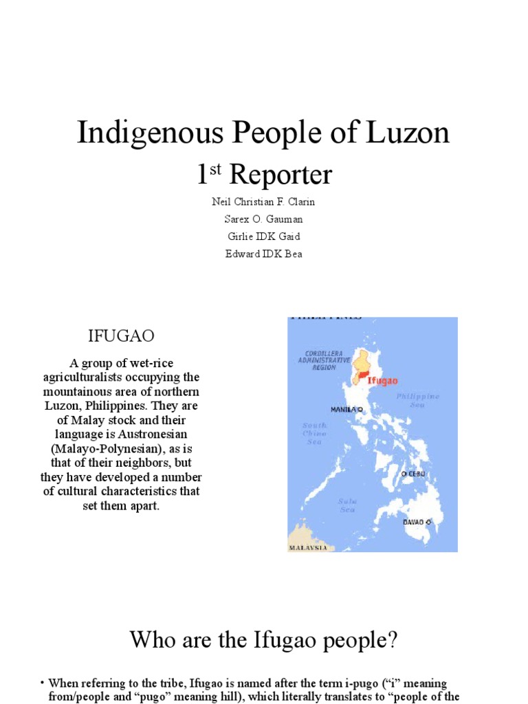 Indigenous People of Luzon | PDF | Ethnic Groups