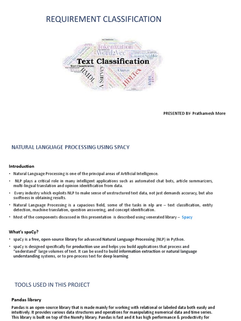 Requirement Classification | PDF | Statistical Classification | Machine ...