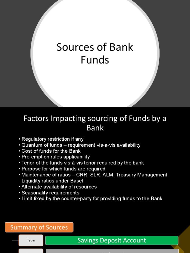 Session 2 Sources of Bank Funds | PDF | Repurchase Agreement ...