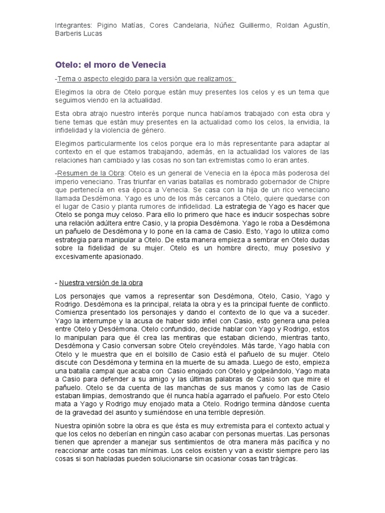 Otelo | PDF | OTELO