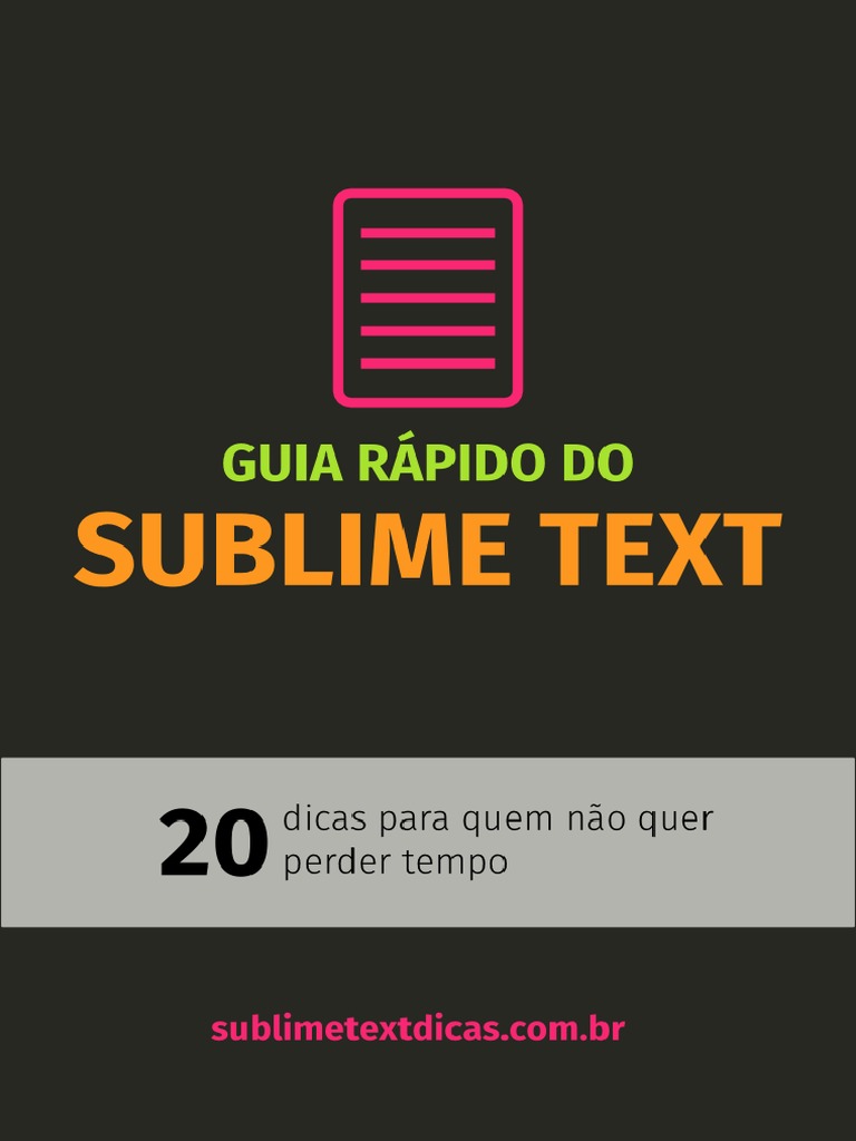Bonus Guia Rapido Sublime Text | PDF | Plug-in (informática) | Teclado ...