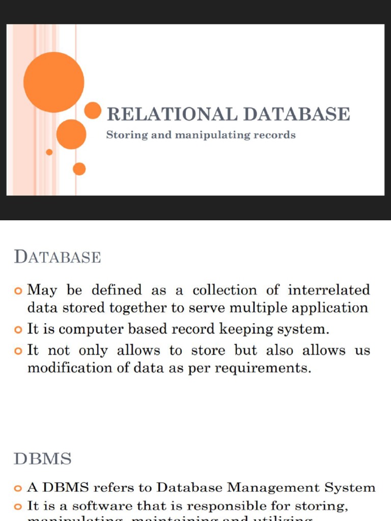 Relational Database | PDF