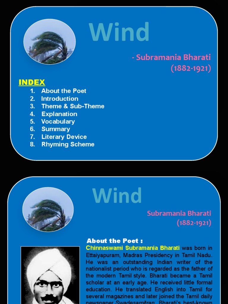 Dhruv PPT (Wind) Final | PDF | Poetry | Rhyme Dhruv PPT (Wind) Final | PDF | Poetry | Rhyme