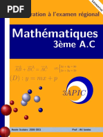 Résumé des Cours de Maths 3AC Sem 2 | PDF | Équations | Algèbre générale