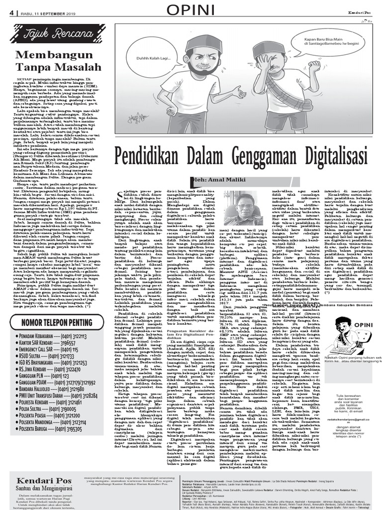 Hal 4 Opini 11 September 2019 | PDF