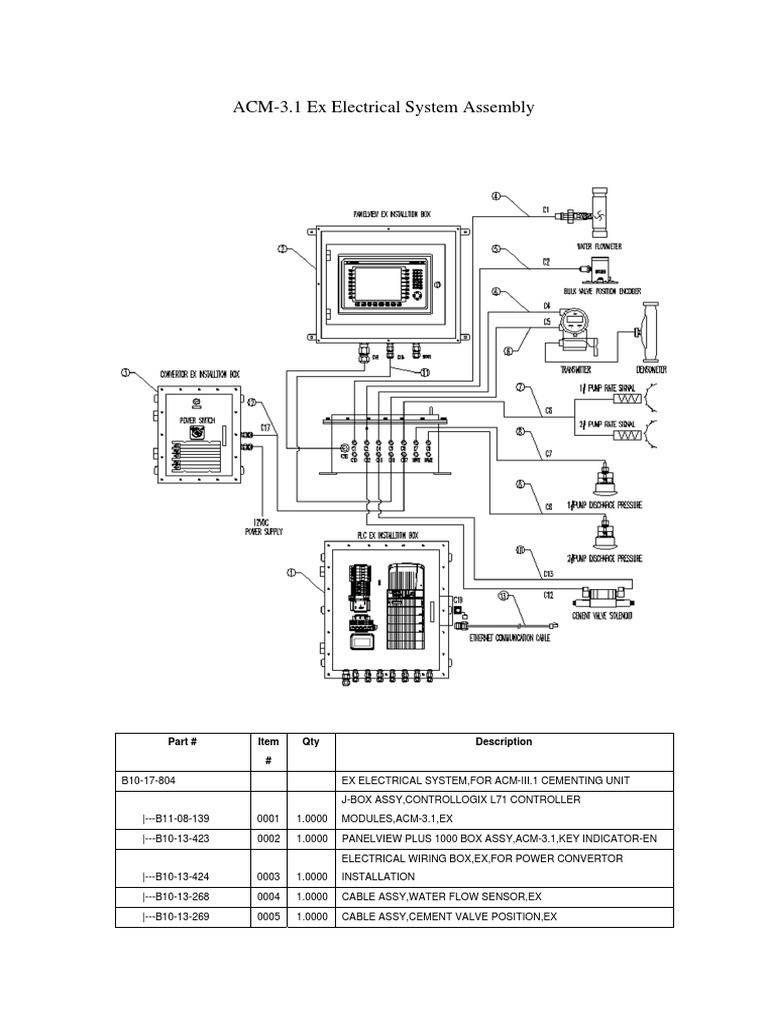 Electrical Parts Manual For ACM-3.1 System | PDF | Electrical Connector ...