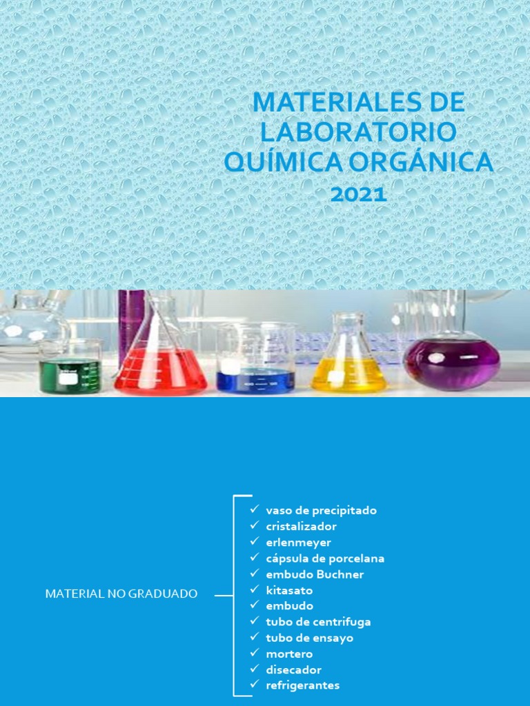 Materiales de Laboratorio | PDF | Química | Equipo de laboratorio