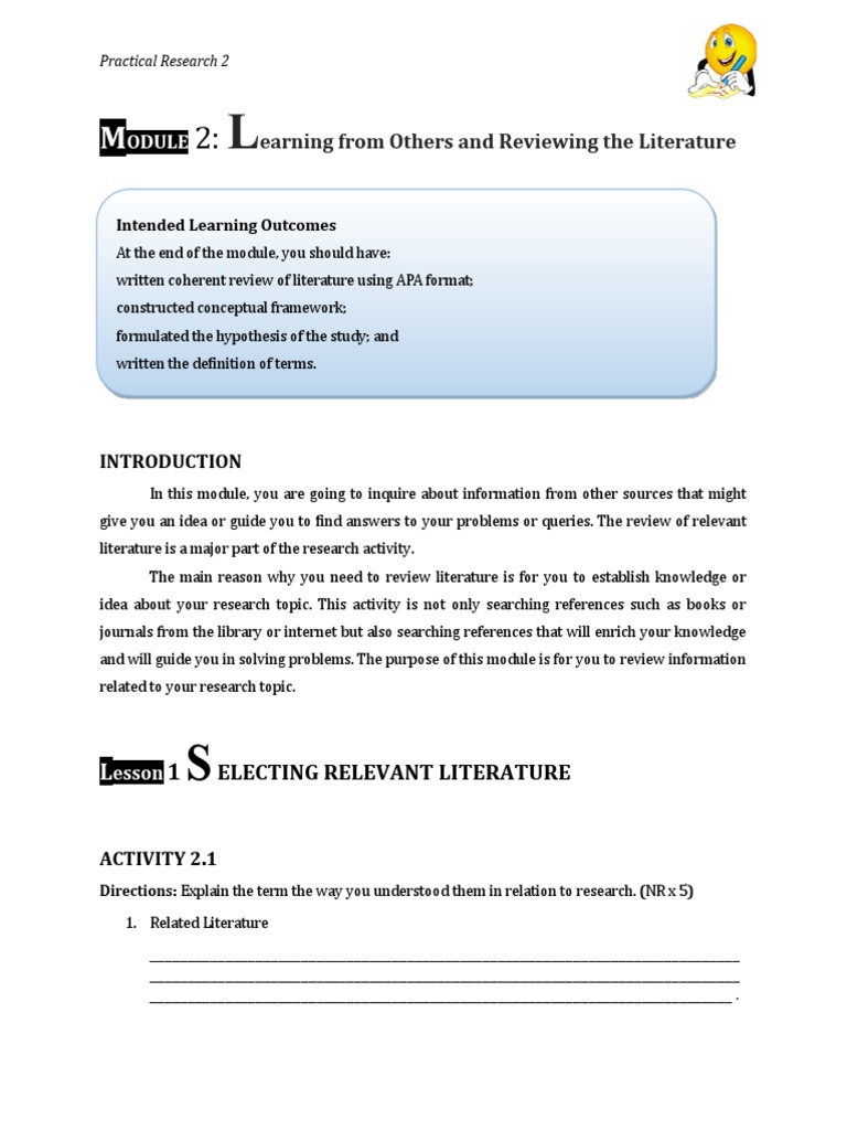 Literature Review in Practical Research 2 | PDF | Citation | Hypothesis