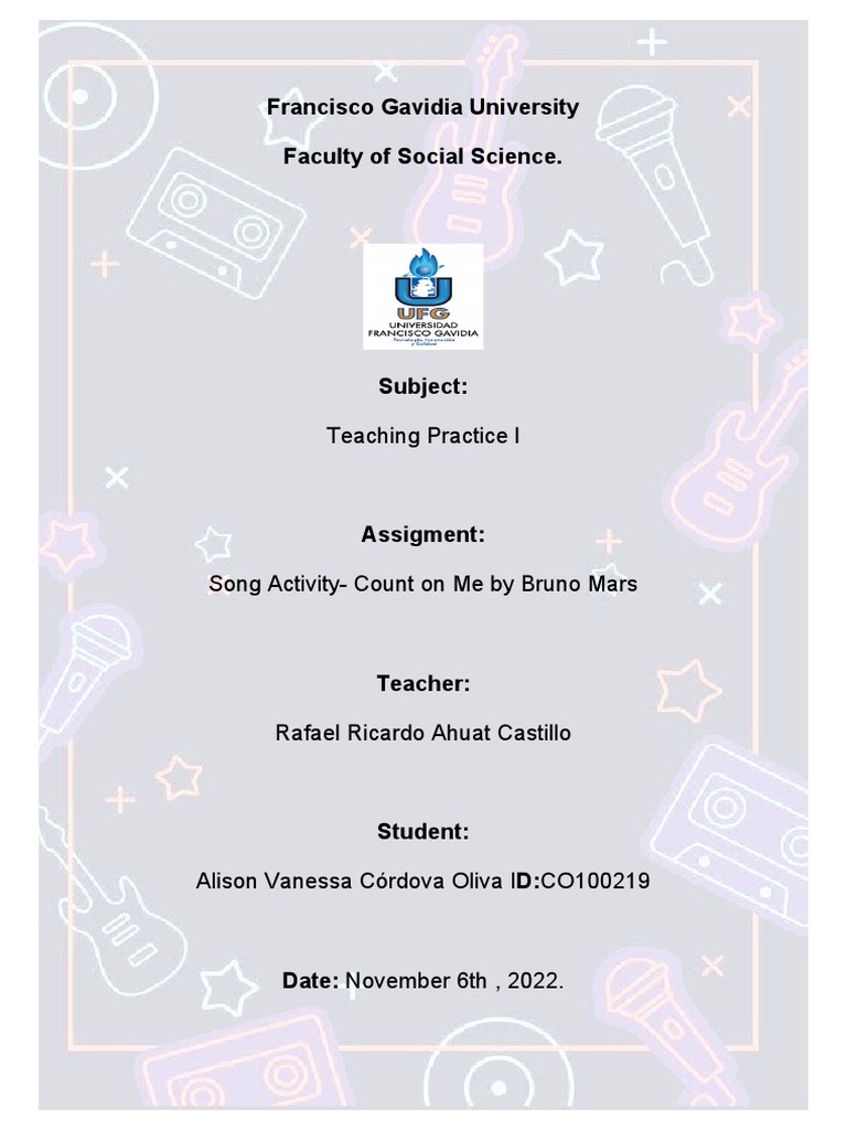 Song Activity Document | PDF | English Language | Learning Song Activity Document | PDF | English Language | Learning