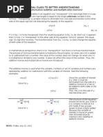 Notes For Formula Transformation | PDF