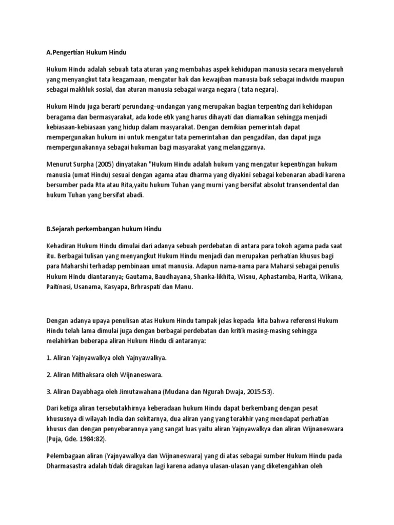 Sejarah Hukum Hindu Pdf 