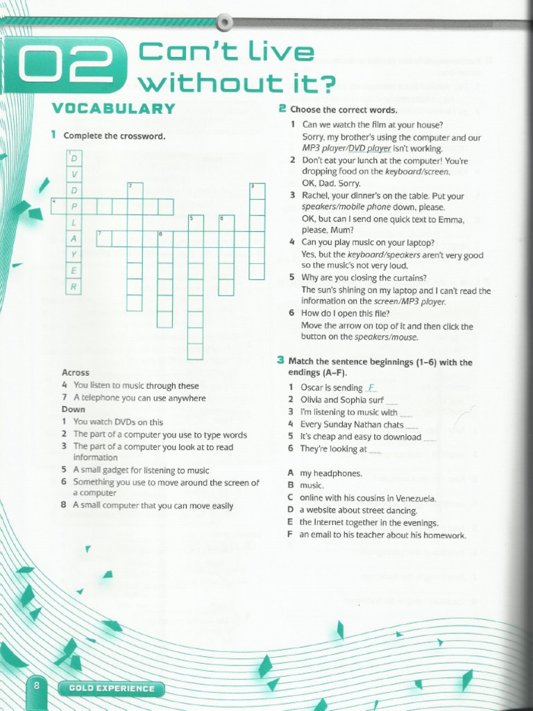 Gold Exp A2 WB Unit 2 (Printable) | PDF