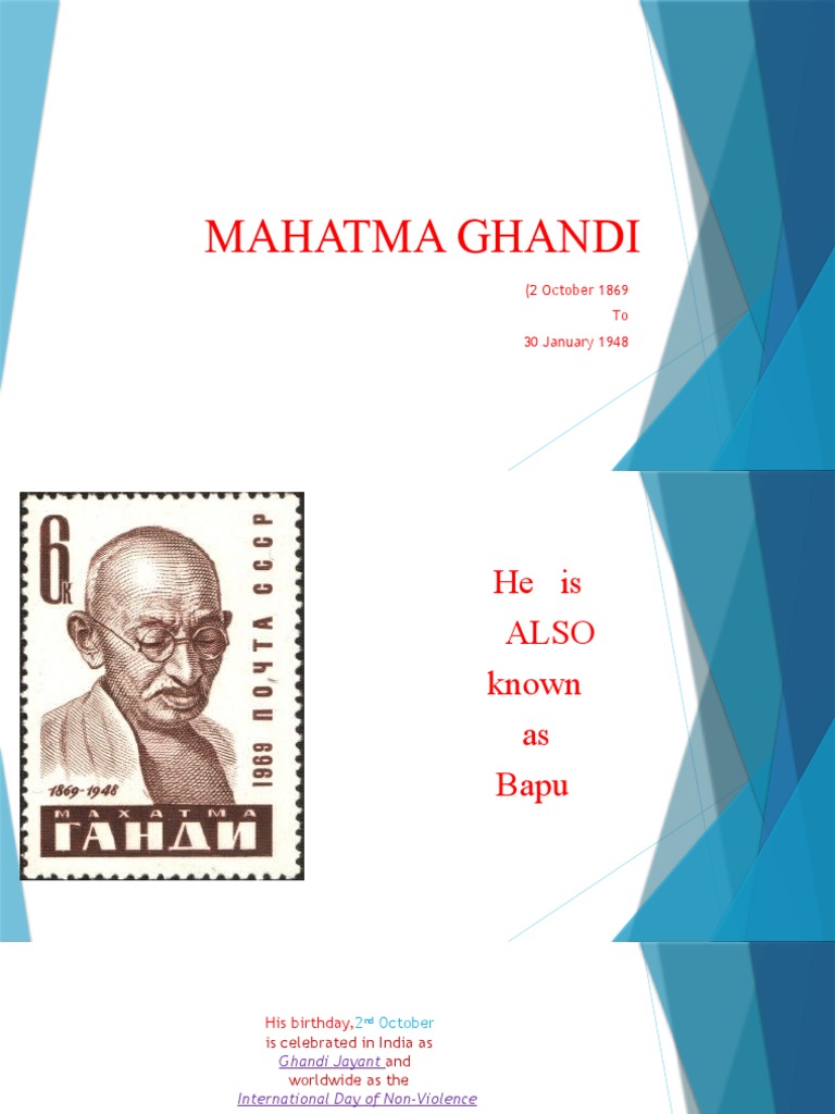 Mahatma Ghandi | PDF