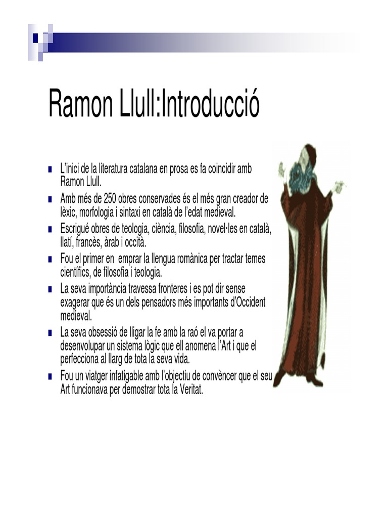 Ramon Llull Presentació | PDF