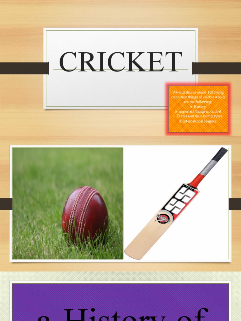 Overview of Cricket Essentials | PDF | Sports & Recreation | Travel