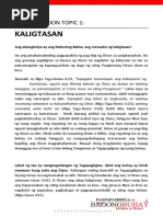Ang Sakramento NG Kumpil | PDF