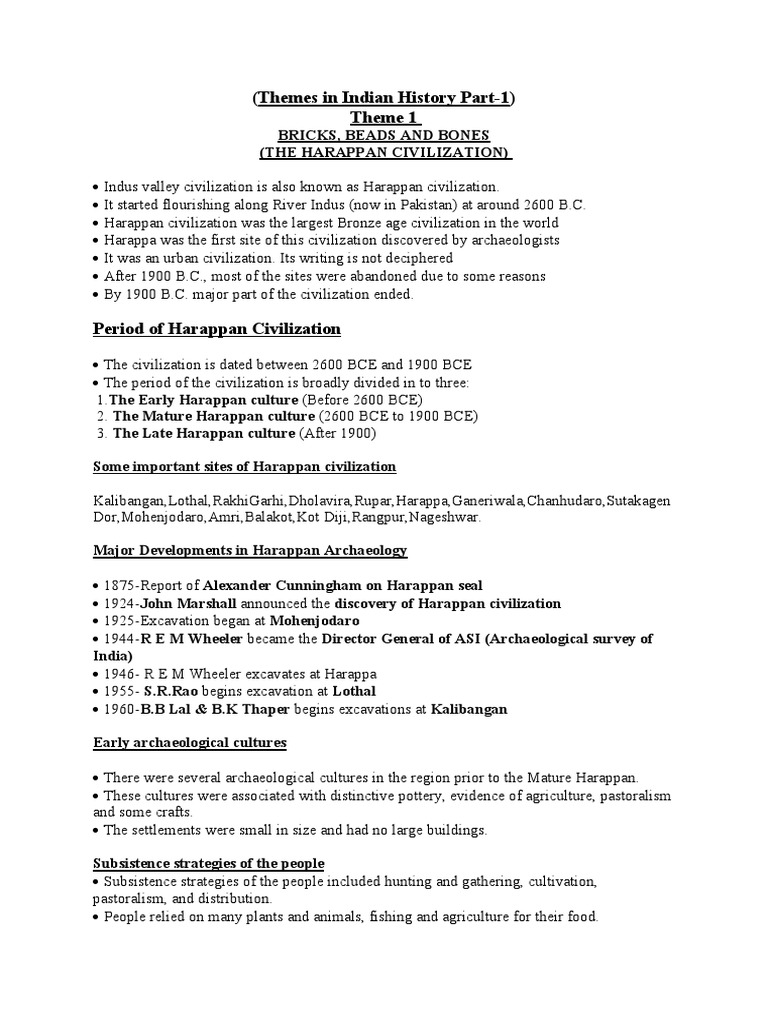 The Rise and Organization of the Ancient Indus Valley Civilization: An In-Depth Look at the ...