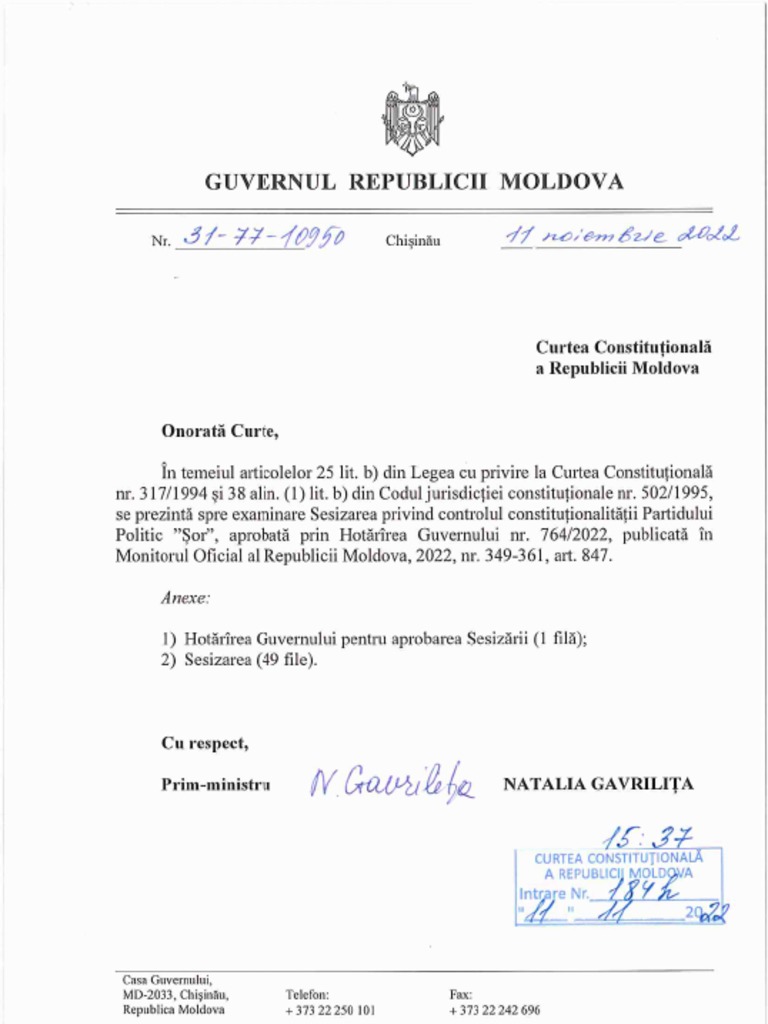 Sesizare 2 La CC | PDF