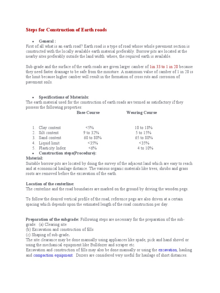 Earth Road | Download Free PDF | Road | Road Surface