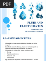 Nursing Fluids and Electrolytes | PDF | Osmosis | Electrolyte