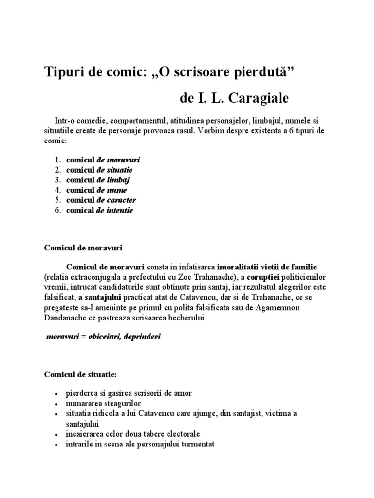 Tipuri de Comic | PDF