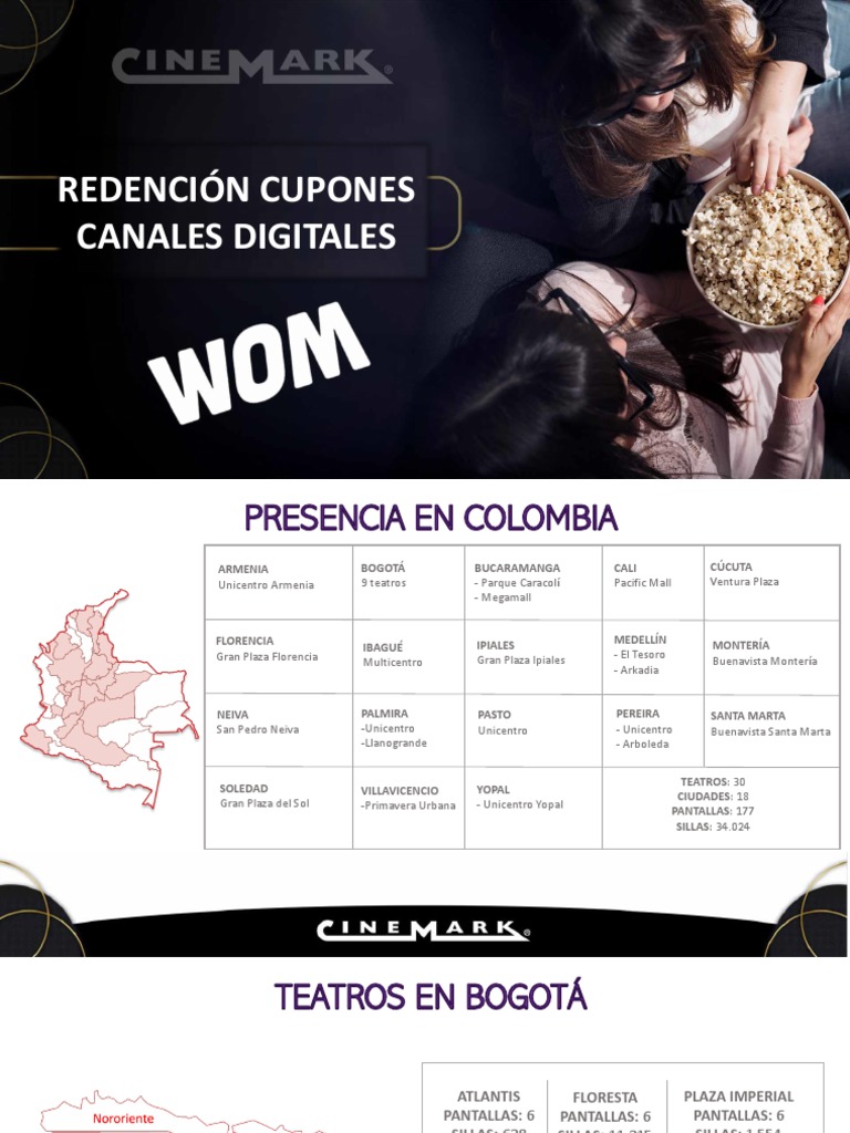 Paso A Paso Redenci N Beneficio 2x1 en Canales Digitales Cinemark Web y App | PDF | Informática