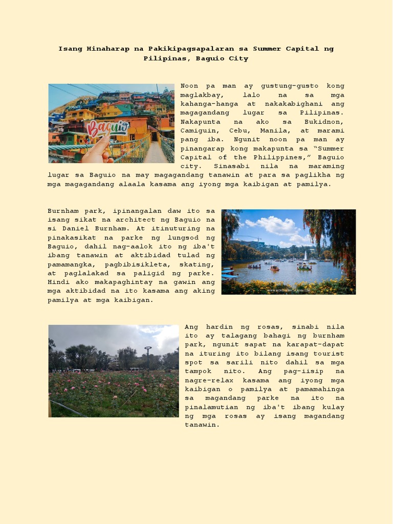 Lakbay Sanaysay | PDF